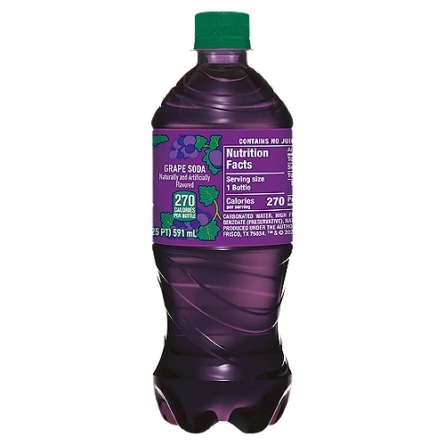 Experience the Tangy and Sweet Taste of Crush Grape Soda Bottle ...