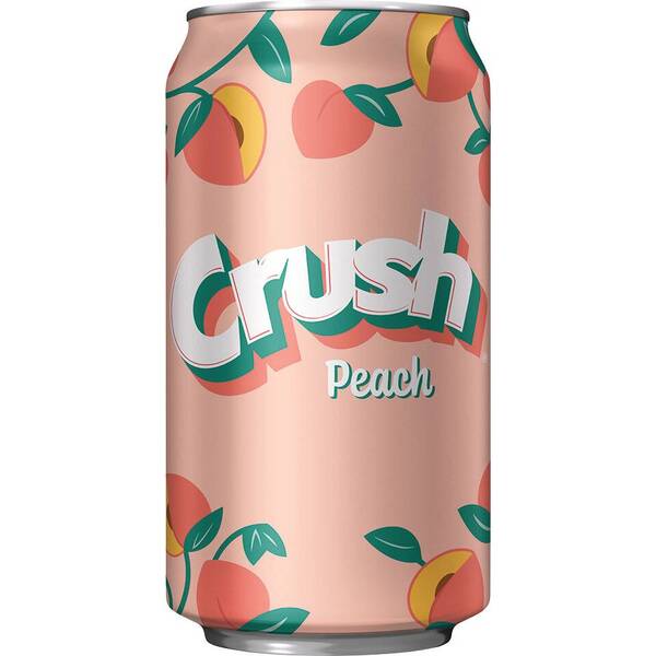 Crush Peach Soda Can: Sweet and Refreshing Peachy Goodness - Beverage ...