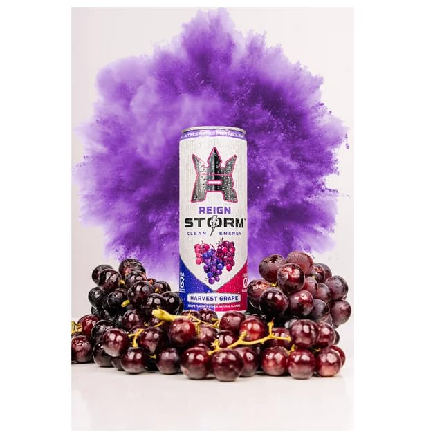 REIGN Storm, Harvest Grape, Energy Drink, 12 Oz Can - Beverage for You